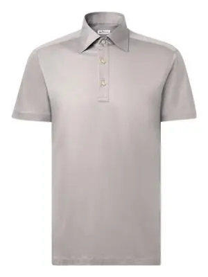 Kiton Cotton Polo Shirt - Grey
