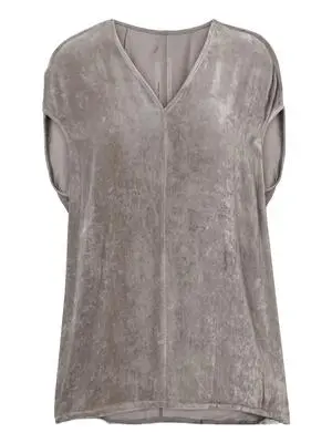 Rick Owens Floating Velvet Top - Grey