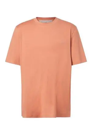 Brunello Cucinelli Logo Cotton Jersey T-shirt - Pink