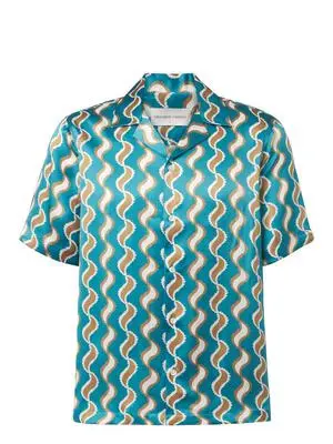 Frescobol Carioca Roberto Printed Silk Shirt - Multicoloured