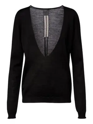 Rick Owens Extreme Virgin Wool Sweater - Black