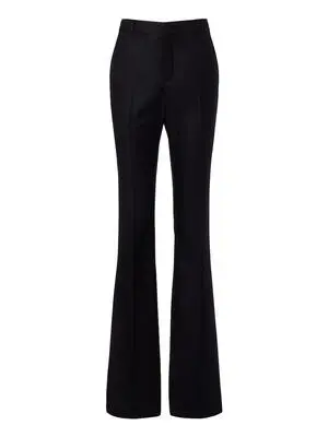 Saint Laurent Cashmere Flared Pants - Black