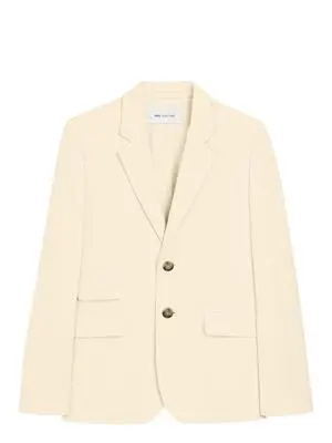 AMI Paris Single-breasted Boxy Blazer - Ivory