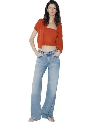 REFORMATION REFORMATION Flavia Cashmere Cardigan Set Red