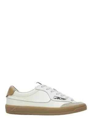 AUTRY Windscape Low Top Lace Up Leather Sneakers - White