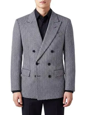 TOM FORD Double Breasted Blazer - Black