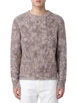 Avant Toi Distressed Cotton Sweater - Brown