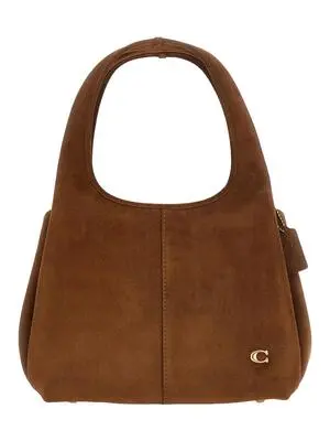 COACH Lana Monogram Leather And Suede Shoulder Bag - Brown
