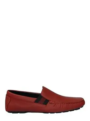 Gucci Soft Leather Driving Loafers - Red