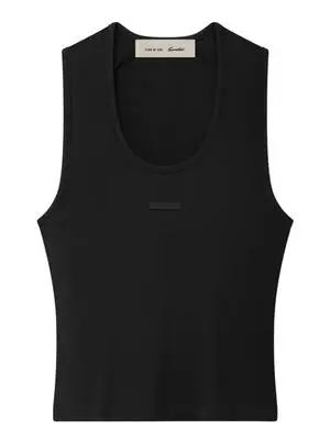 Fear Of God Rib Knit Fitted Tank - Black
