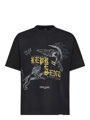 REPRESENT Washed" Enemy T-shirt - Black