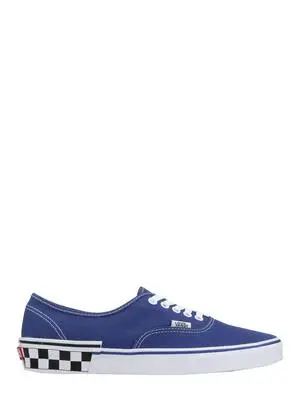 VANS Authentic Lace-up Sneakers With Checked Detailing - Blue