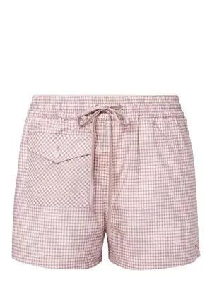 Valentino Garavani Gingham Cotton Shorts - Pink