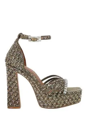 Kurt Geiger Crystal Embellished Platform Sandals - Neutrals