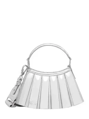 Lacoste Mini Pleated-effect Tote Bag - Silver