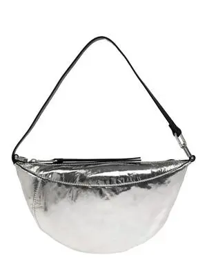 ALLSAINTS Luna Metallic Leather Shoulder Bag - Silver