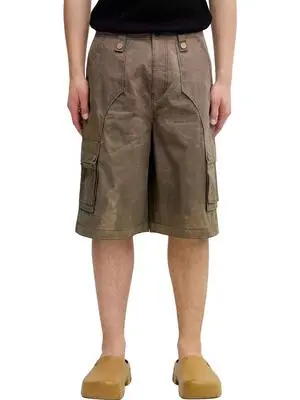 Andersson Bell Carpenter Multi-pocket Cargo Shorts - Brown