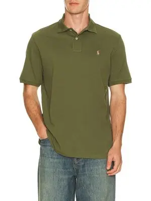 Polo Ralph Lauren Short Sleeve Mesh Polo In Green - Supply Olive