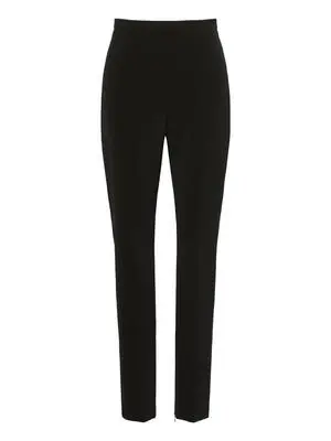 Max Mara Slim-fit Stretch Cady Trousers - Black