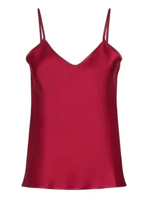 Max Mara Envers Satin Camisole Top - Ruby