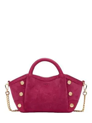 HAMMITT Mini Suede Top Handle Bag - Calypso Suede/gold