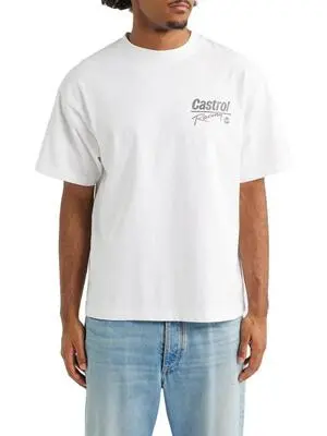 ID SUPPLY CO Castrol Racing Graphic T-shirt - White