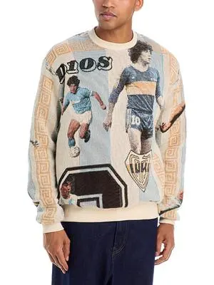 SATURDAYS FOOTBALL Dios" Knit Sweater - Multi