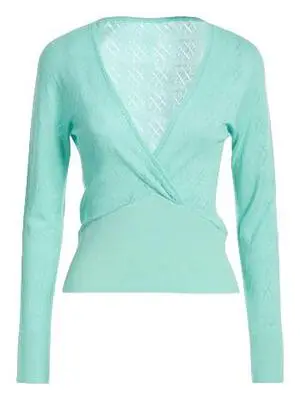 Majestic Filatures Cashmere V-neck Long Sleeve Sweater - Blue