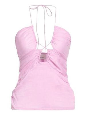 Isabel Marant Étoile ISABEL MARANT Cotton And Silk Blend Halter Neck Top Mauve