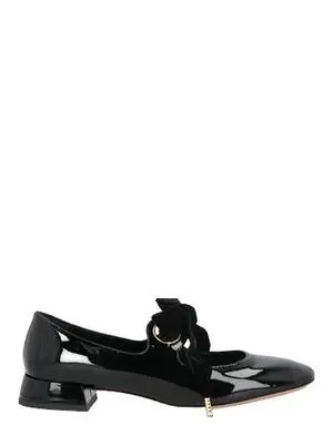 A.BOCCA Lace-up Patent Leather Shoes - Black