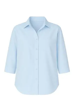 DECOFLUX HOME Cotton Percale Shirt - Blue