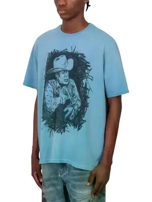 ONE OF THESE DAYS Best In The West Graphic-print T-shirt - Blue