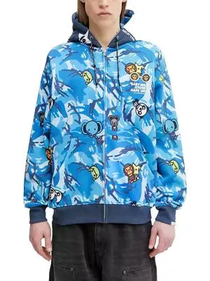 AAPE BY *A BATHING APE Baby Milo Camouflage Hoodie - Blue