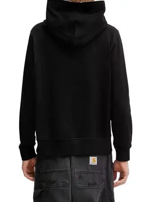 A BATHING APE Logo Patch Zip-up Hoodie - Black