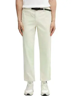 Gramicci Belted Straight-leg Trousers - Neutrals