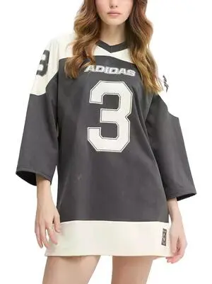 Adidas Logo Print Mini Dress - Grey