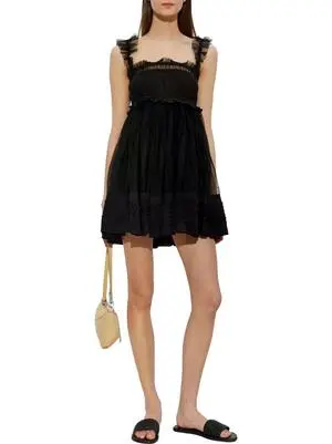 ALLSAINTS Angela Ruffled Tulle-overlay Mini Dress - Black