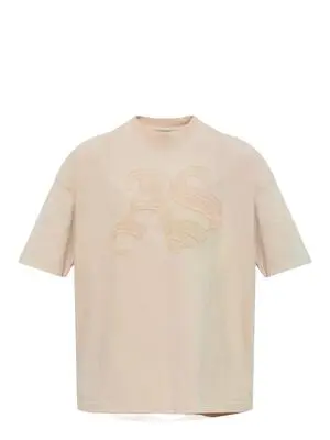 ALLSAINTS AllSaints Etta Logo Patch T-Shirt Neutrals