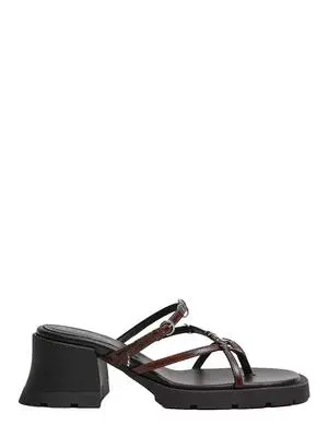 MIISTA Embellished Multi-strap Sandals - Brown