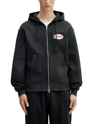 Gramicci Logo Patch Zip-up Hoodie - Black