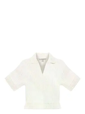 ALLSAINTS Elma Crochet Knit Top - Neutrals