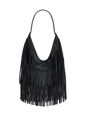 8 Other Reasons Mini Fringe Bag - Black
