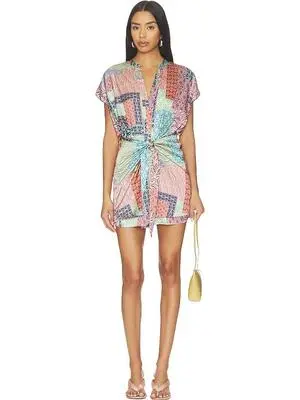 Misa Mika Mini Dress - Oasis Patchwork