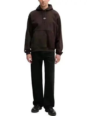 Adidas Trefoil Graphic-print Hoodie - Brown