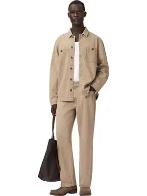 ALLSAINTS Drift Relaxed Fit Denim Jacket - Brown