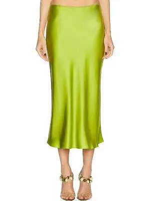 Sablyn Miranda Scallop Skirt - Chartruese