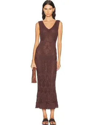Staud Roan Knit Dress - Root