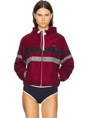 Miu Miu Seta Tec Jacket - Rosso