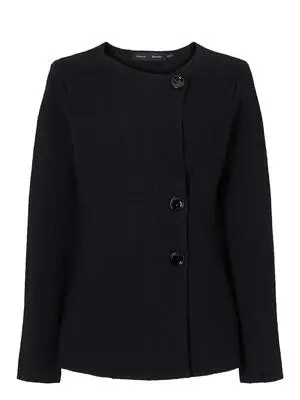 Proenza Schouler Sukki Draped Bouclé Jacket - Black