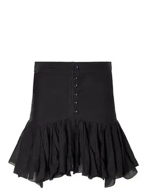 MARANT ETOILE Daneen" Cotton-blend Mini Skirt - Black